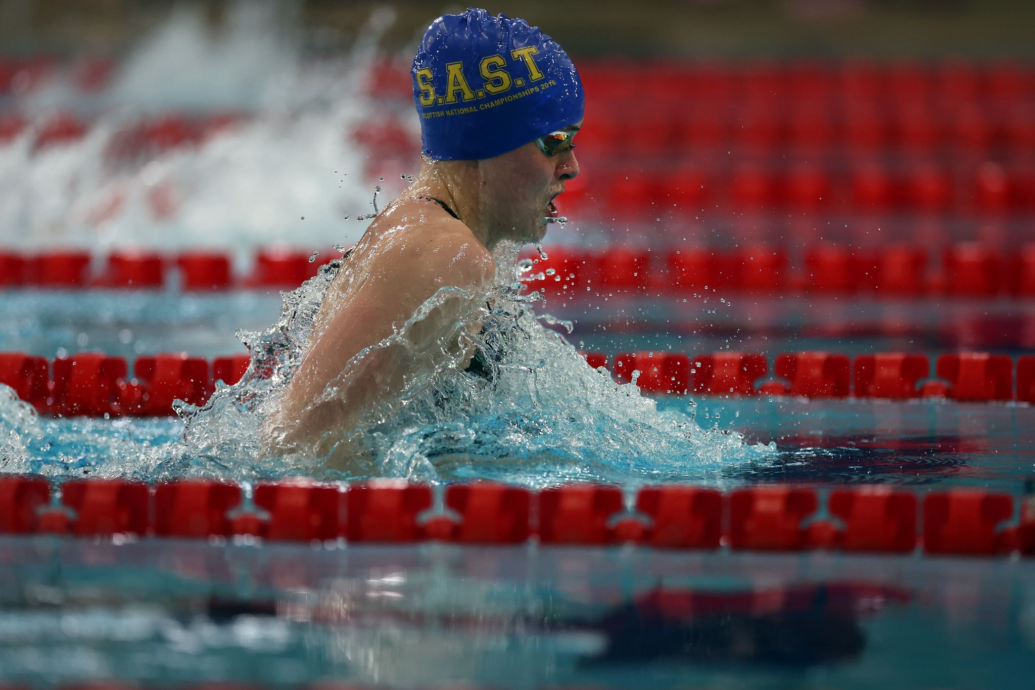 Erin secured a hattrick of gold medals in the breaststroke events