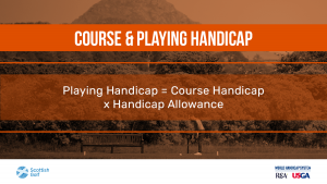 Course handicap playing handicap calculations - Scottish Golf